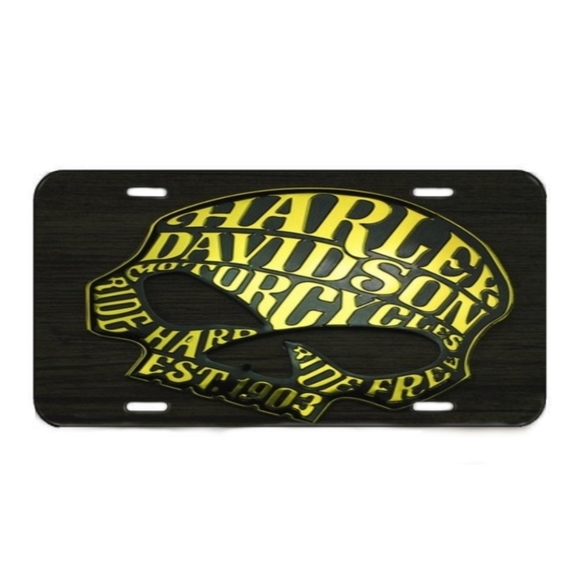 Harley Davidson license plate | Wall Decor | Harley Davidson License ...